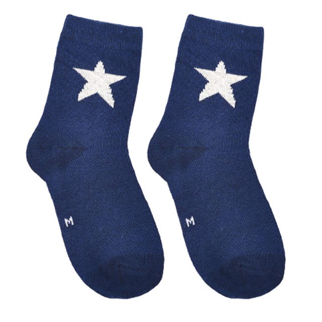 Set of 5 Pairs Kid’s Socks with Star Print